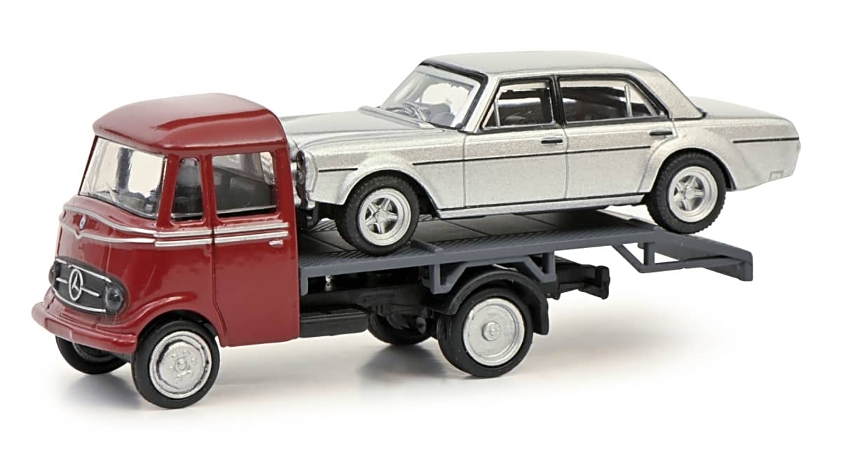 Schuco liefert ein Neuheiten-Trio des Mercedes-Benz L 319 in 1:87 aus ...