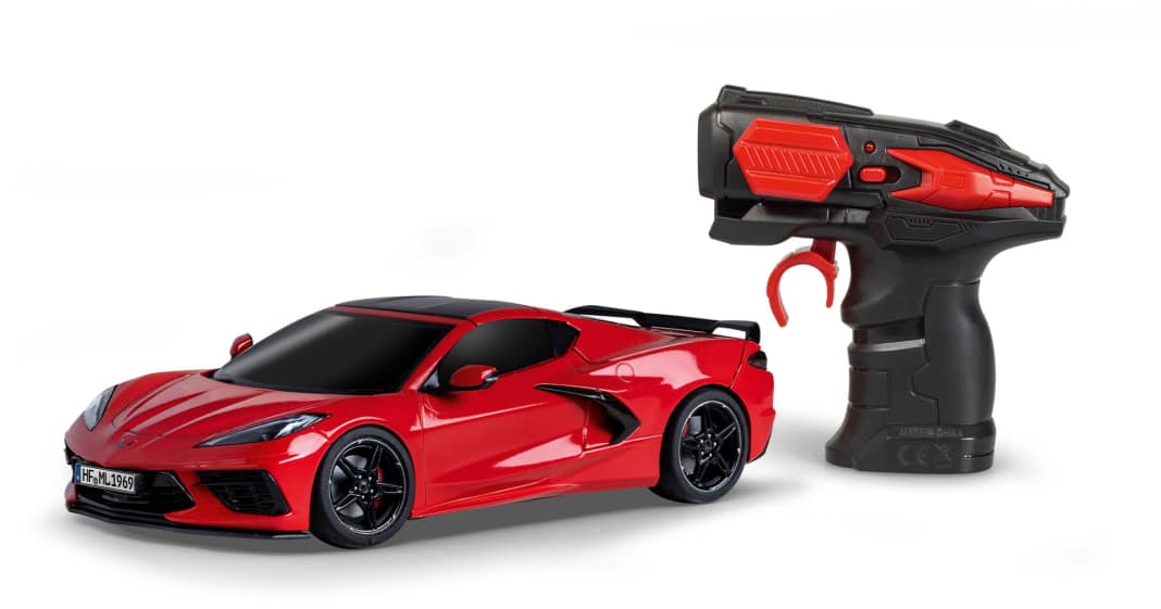 Revell zeigt die Corvette C8 als roten RC-Renner in 1:24 | MODELLFAHRZEUG