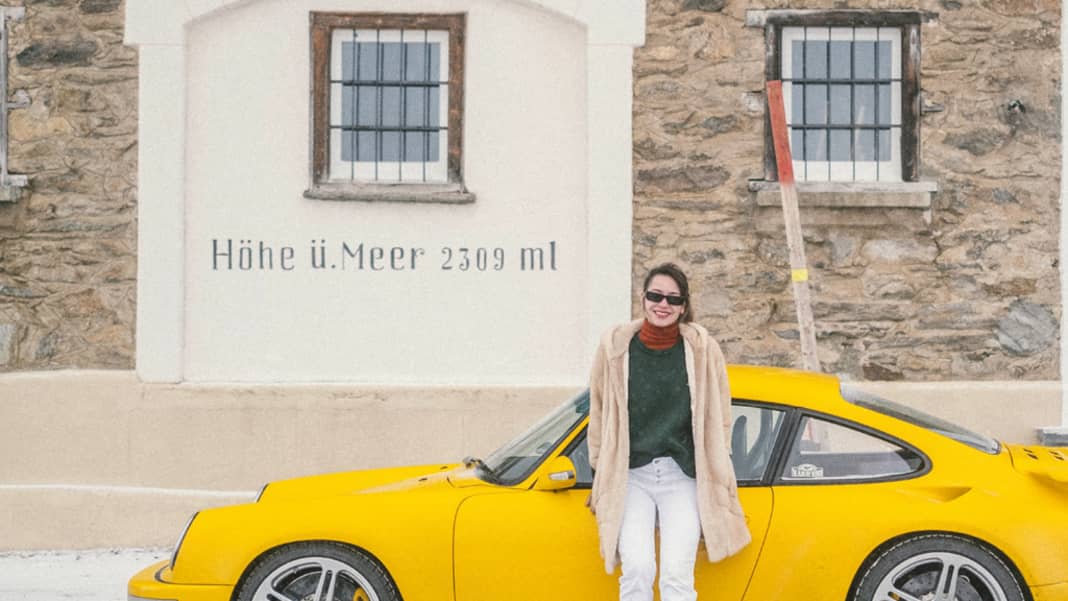 Morgensprint am Berninapass mit Aloisa Ruf im CTR Jubiläumsprototypen ...