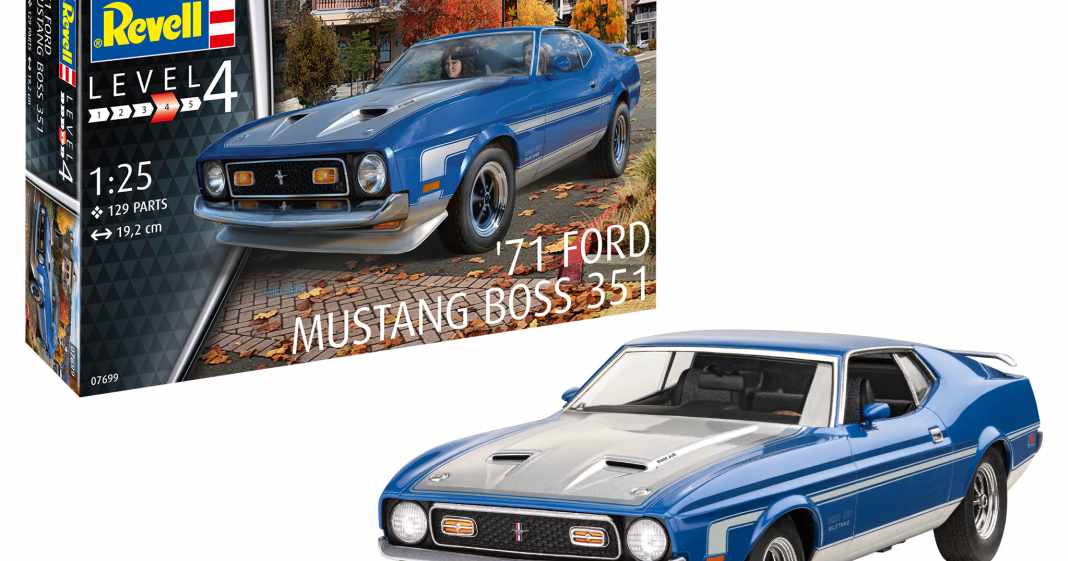 Revell bringt Boss 351 Mustang als Plastikkit in 1:25 an den Start ...