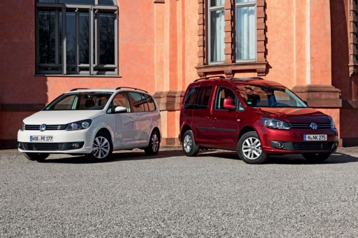 Vergleichstest: VW Caddy vs. Touran 1.2 TSI 105 PS - Ungleiche Brüder ...
