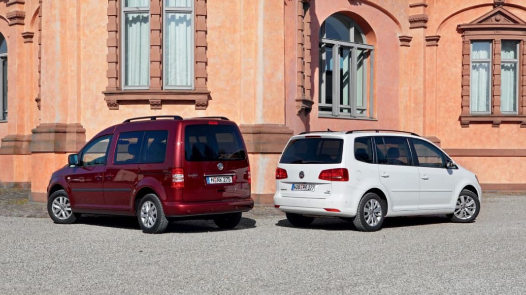 Vergleichstest: VW Caddy vs. Touran 1.2 TSI 105 PS - Ungleiche Brüder ...