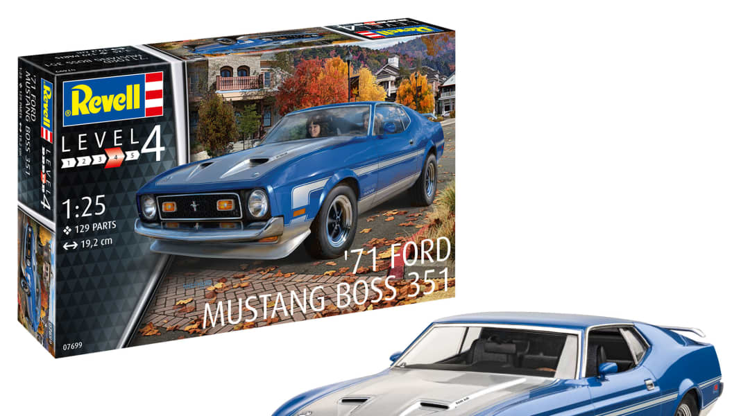 Revell bringt Boss 351 Mustang als Plastikkit in 1:25 an den Start ...