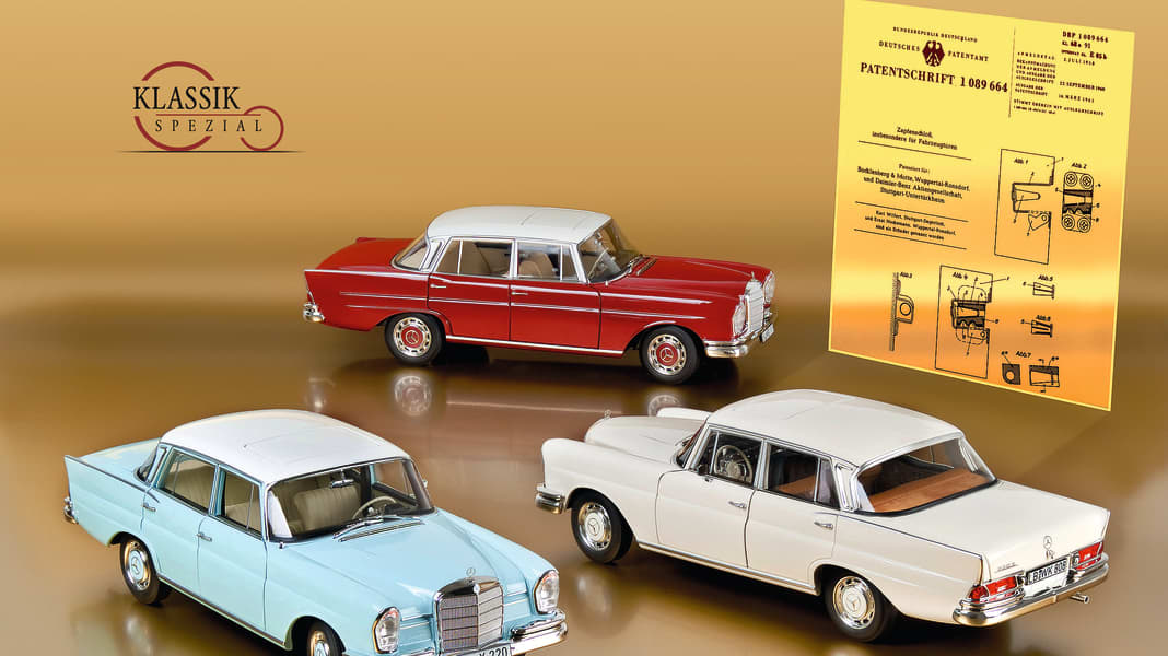 Mercedes 220 S Heckflosse von Norev in 1:18 - Der Zapfenstreich ...