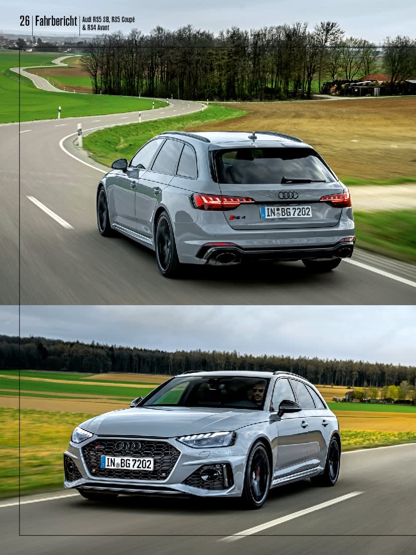 Fahrbericht: Audi RS5 SB RS5 Coupé & RS4 Avant | Delius Klasing SHOP