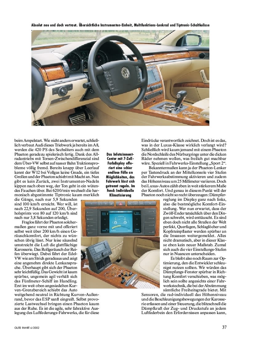 Erster Test: Phaeton W12 mit 420 PS | Delius Klasing SHOP