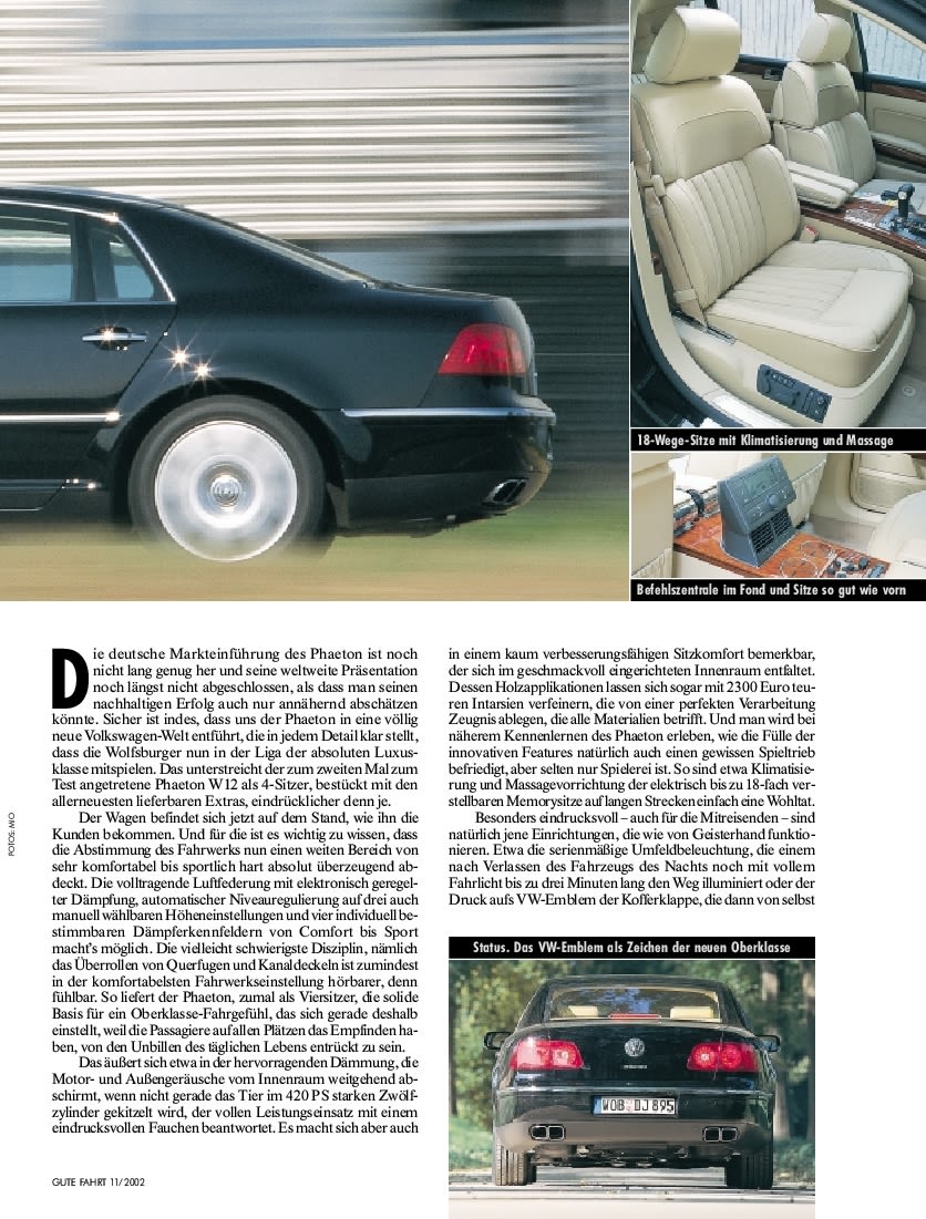 Test: Phaeton W12 mit 420 PS | Delius Klasing SHOP