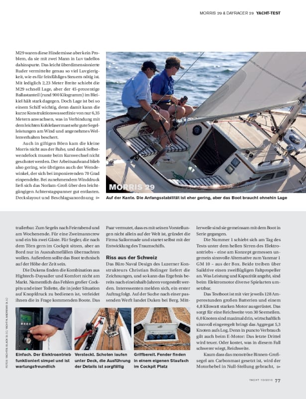 Morris 29 (Vergleich mit Dayracer 29) | Delius Klasing SHOP