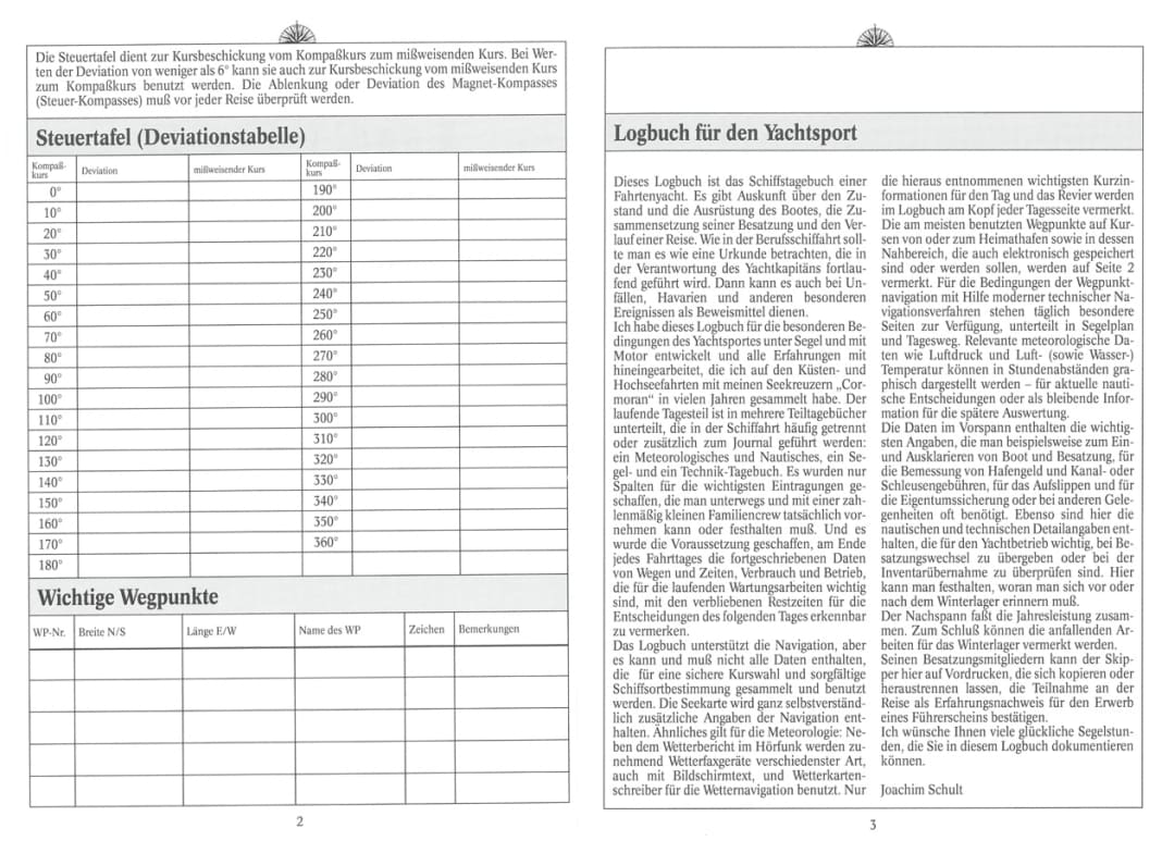 Logbuch für die Yacht | Delius Klasing SHOP