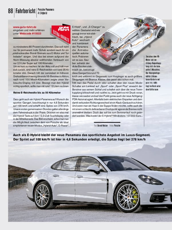 Fahrbericht Porsche Panamera 4 E Hybrid