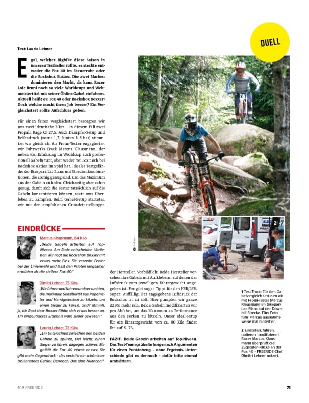 Rockshox Boxxer vs Fox 40 | Delius Klasing SHOP