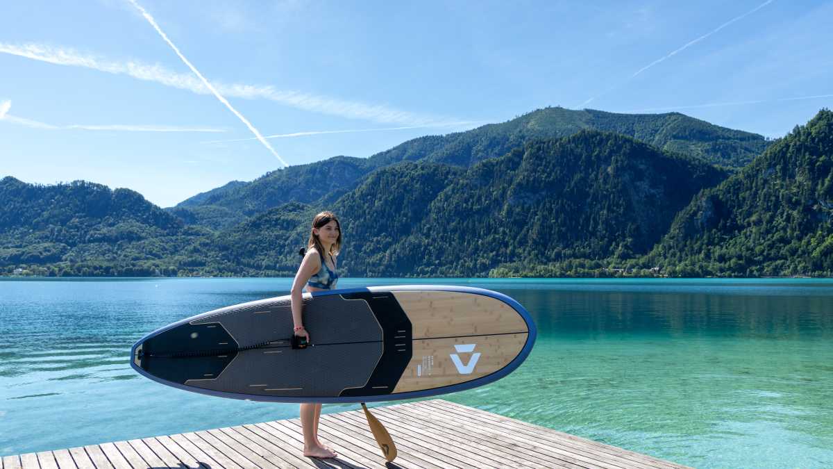 Hardboard-SUP: Duotone Flow Bamboo – Malibu-SUP in Bambus-Konstruktion ...