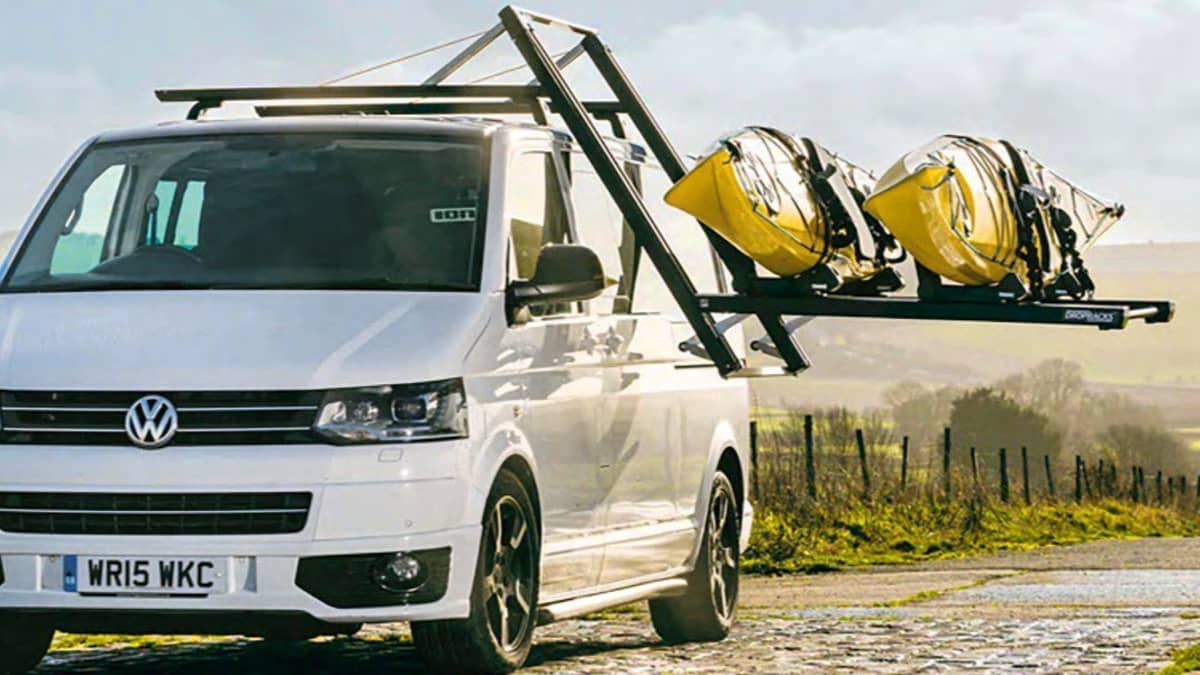 Droprack: Lowerable roof rack for vans and cars | SURF