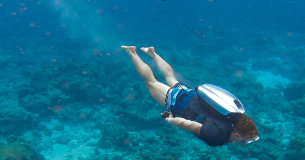 Cudajet backpack: fast-paced underwater action with six knots | BOOTE