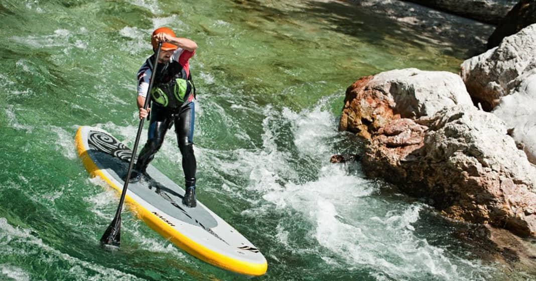 SUP whitewater riding technique for beginners | SURF