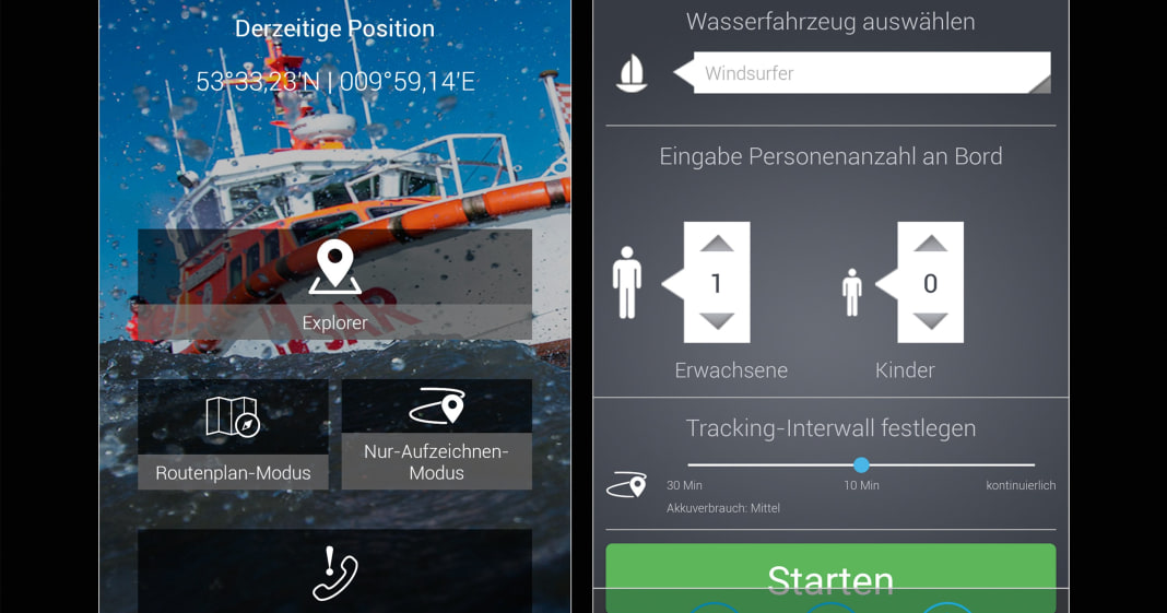 SafeTRX – die Sicherheits-App der Seenotretter | SURF