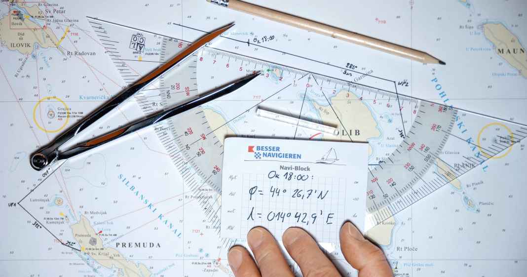 Navigation: From map heading to compass heading and dead reckoning | BOOTE