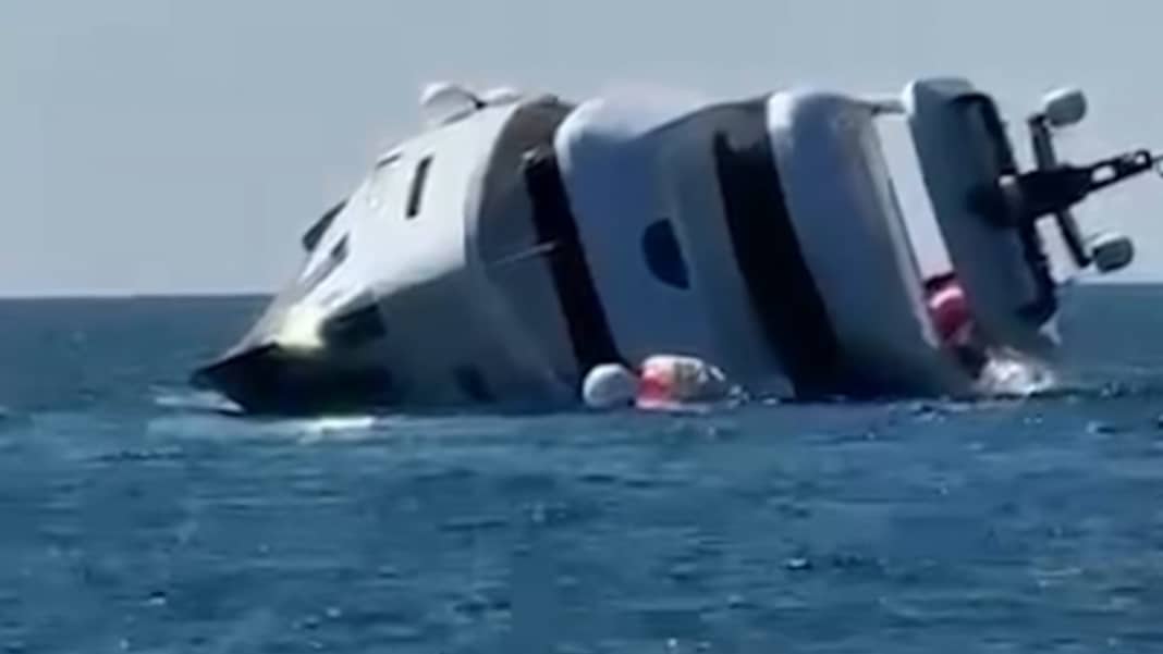 "Dolce Vento": New 24 metre shipyard - first taking on water, then ...