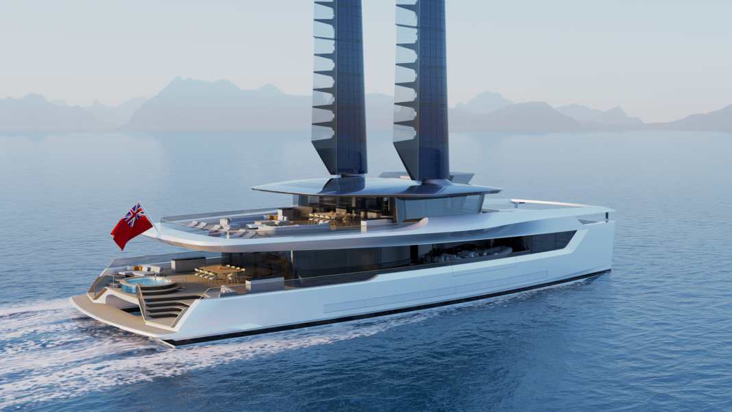 Project "Dragonfly": Dixon catamaran with tiltable wing sails ...