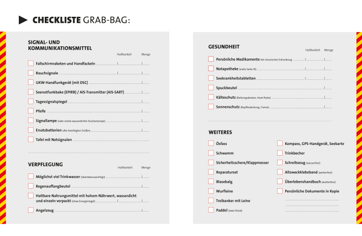 Sicherheit: Grab Bag - Griffbereit und Gut gepackt | BOOTE