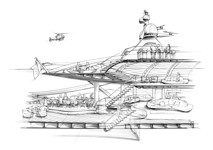 Bio-diesel, split-level and whale silhouette | BOOTE