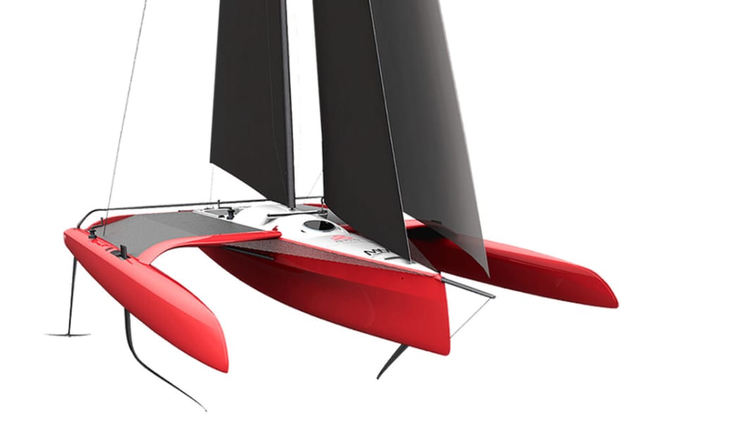 Premiere: TF10: Hot foil trimaran for trailering from Holland | YACHT