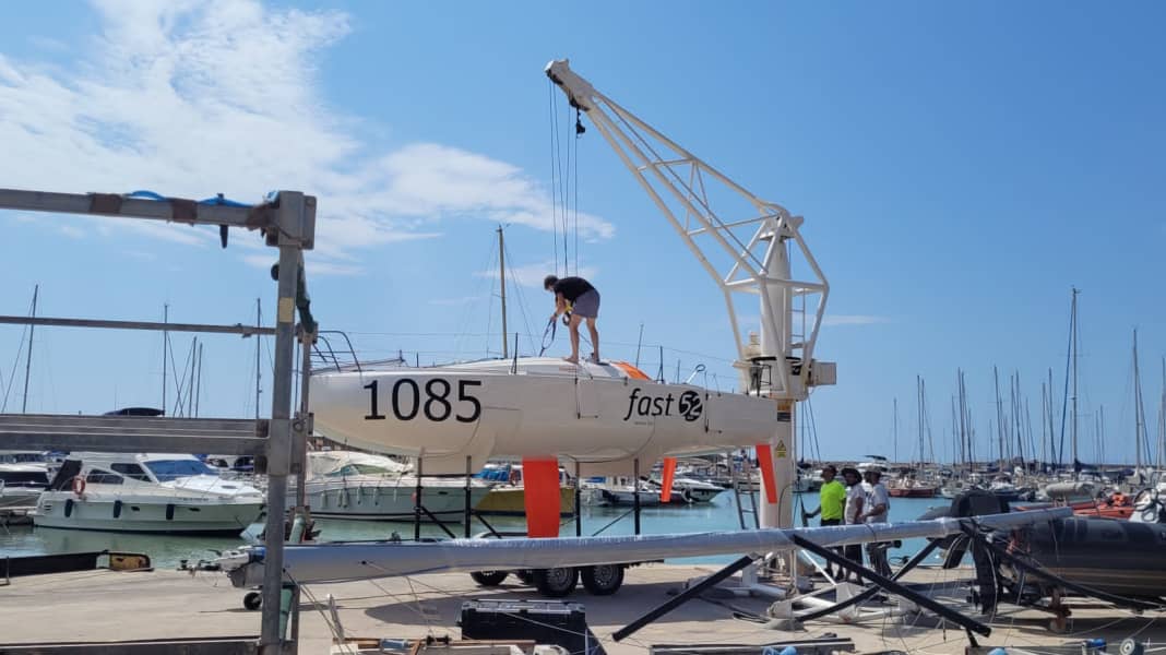 La star di Mini-Transat Melwin Fink lotta per tornare con una nuova barca