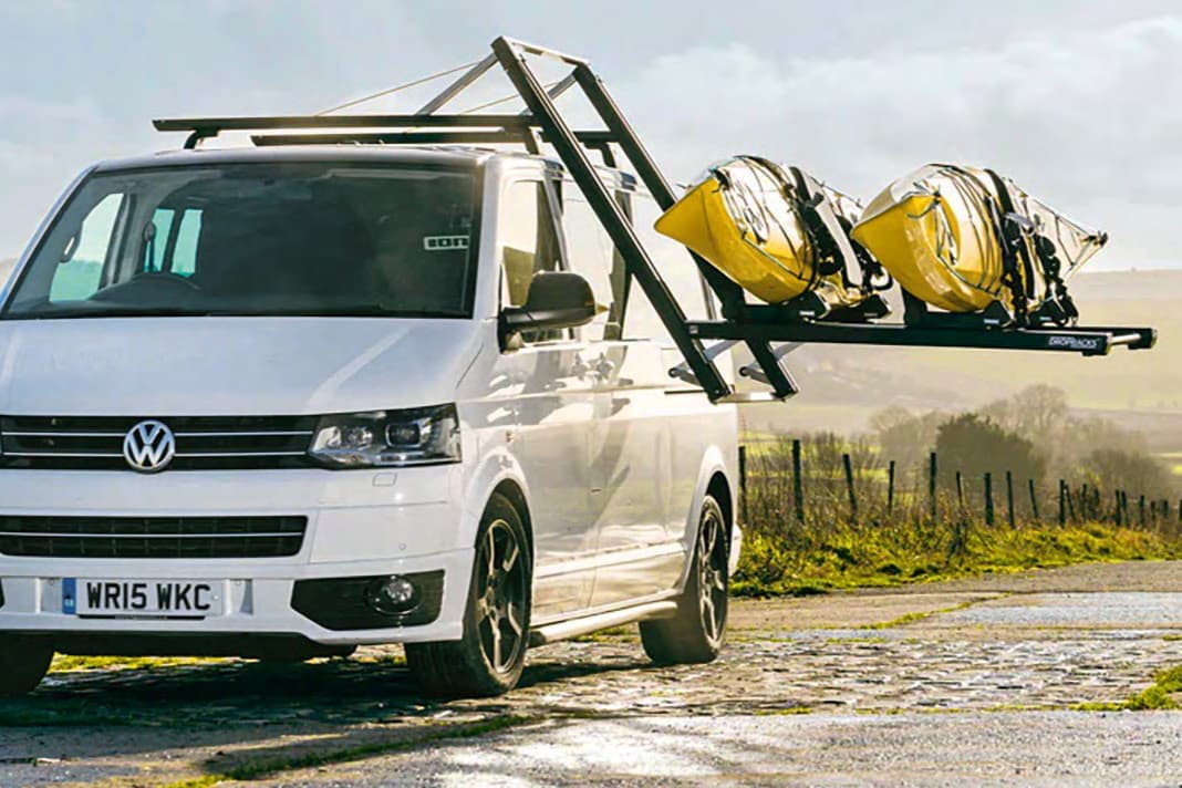 Droprack: Lowerable roof rack for vans and cars | SURF