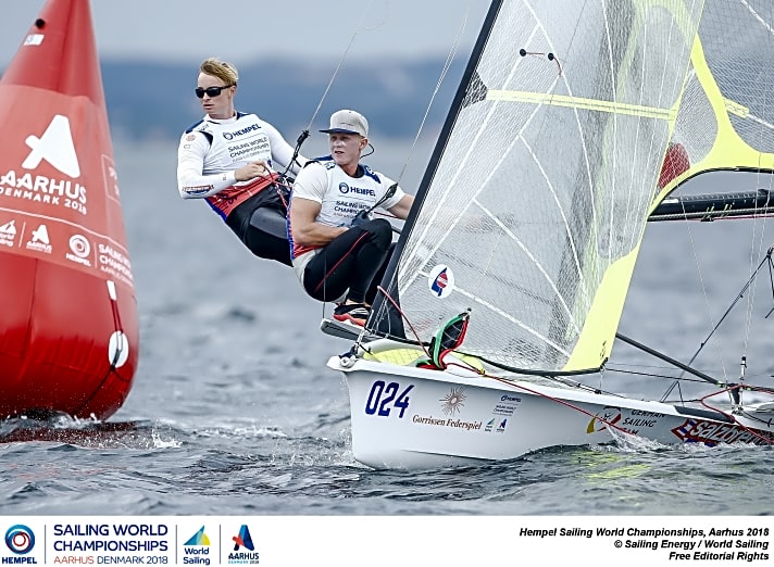 Segel-Weltmeisterschaft: "Legendär": Fischer/Graf im 49er auf der WM ...