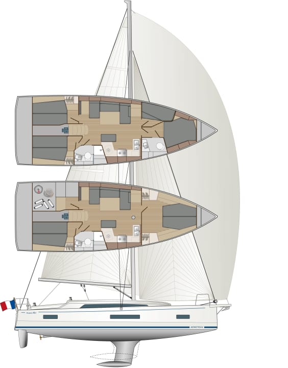 Oceanis 40.1: cruising yacht with radical lines and plenty of volume ...