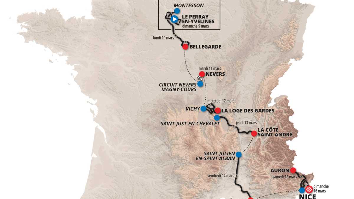 Paris-Nice 2025: route, stages, TV coverage & live stream, start list ...