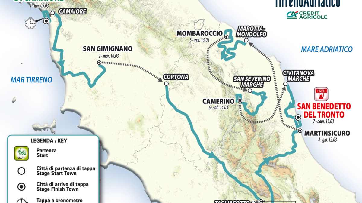 Tour Tirreno-Adriatico 2026 is coming up: route in detail | TOUR