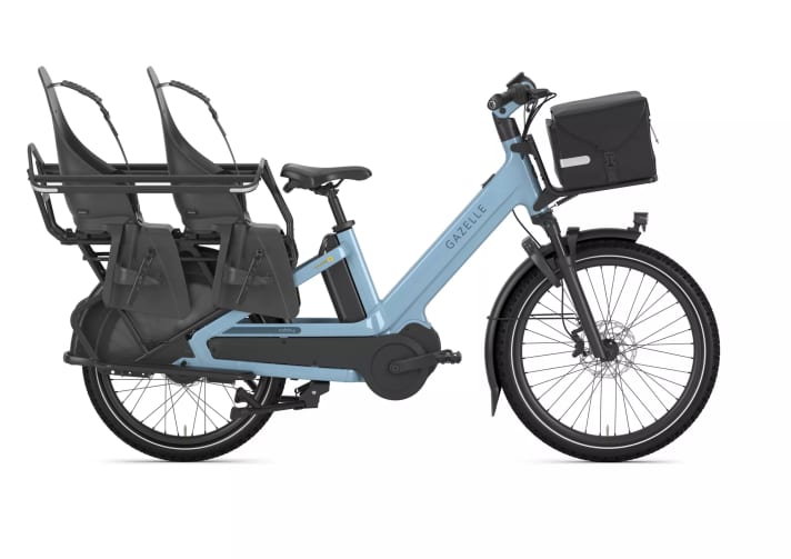Gazelle Cabby E-Bike: Das Longtail-Lastenrad mit Spaß für bis zu 3 Personen | BIKE