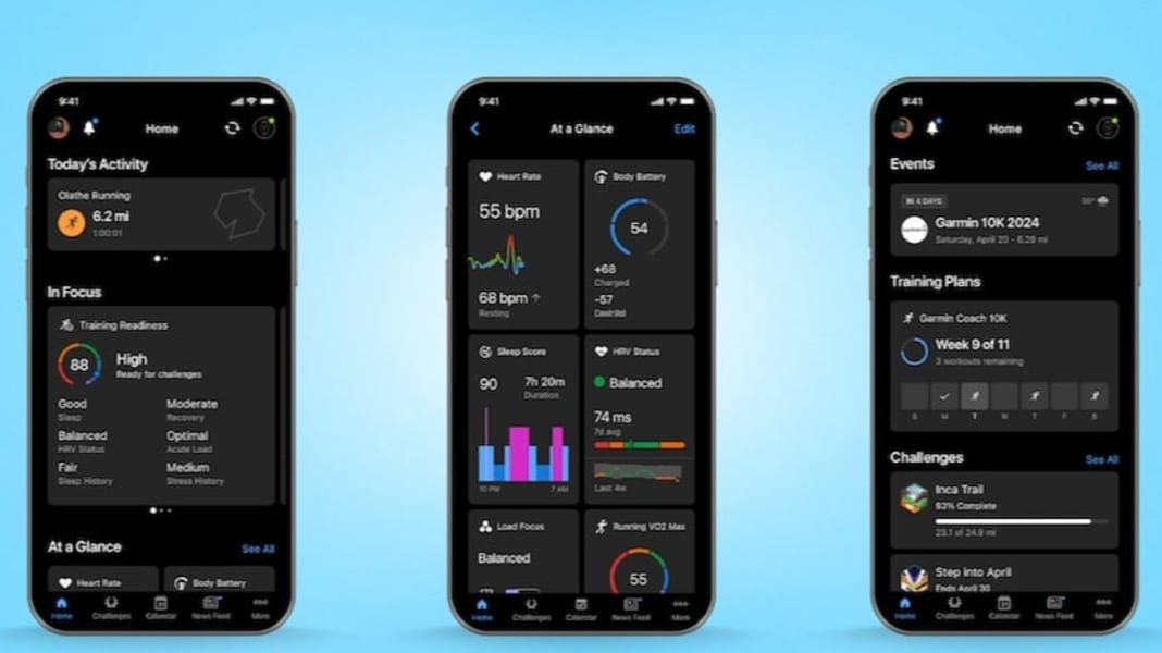Garmin Connect-App: Neuer Look für die App - und jetzt in einer Beta ...