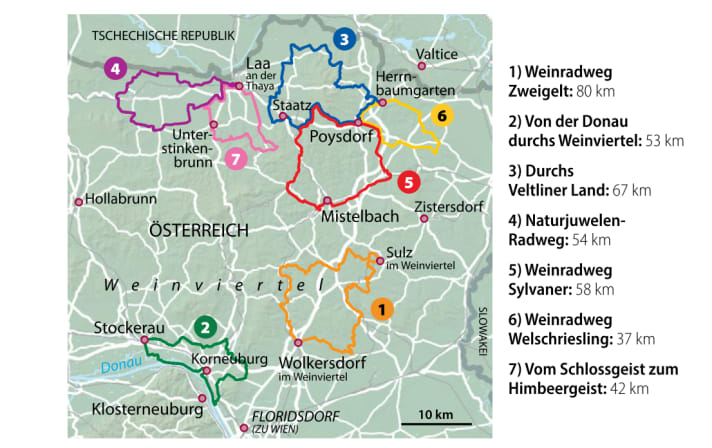 Niederösterreich: 7 Fahrradtouren im Weinviertel | BIKE