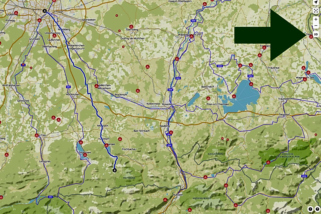 Routenplanung: 3D-Karten - neues Feature bei Komoot | TOUR